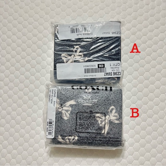 Coach | Bags | Coach Snap Wallet White Bow | Poshmark
